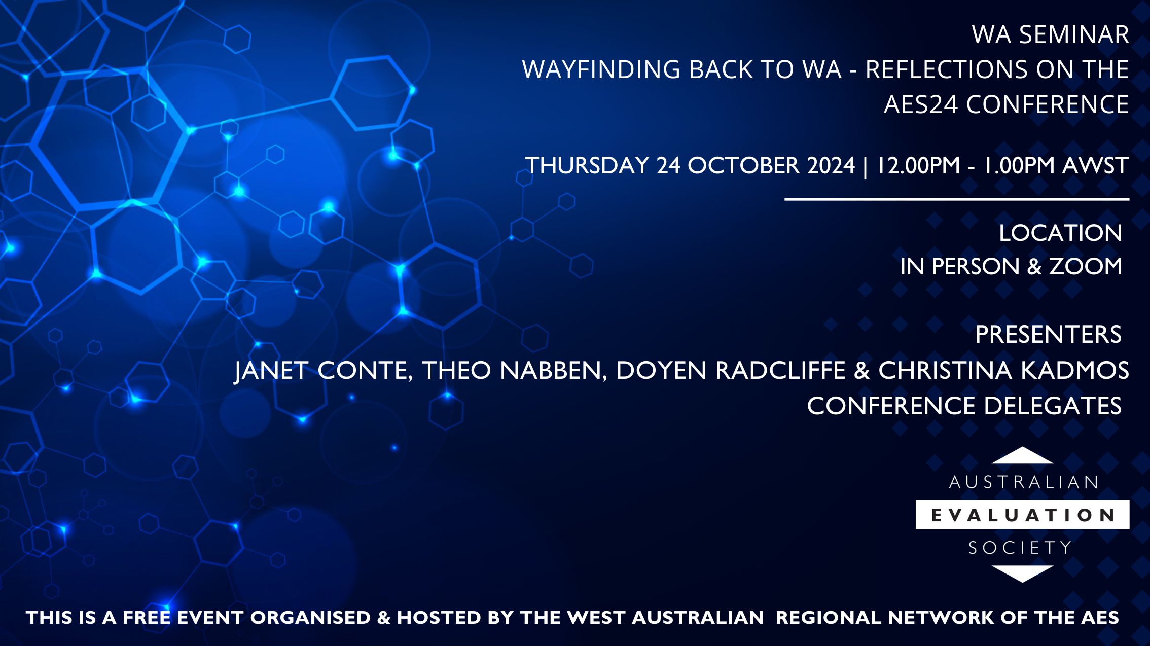 WA Seminar: Wayfinding back to WA - Reflections on the aes24 Conference ...